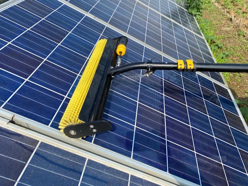 solar panel roller brush